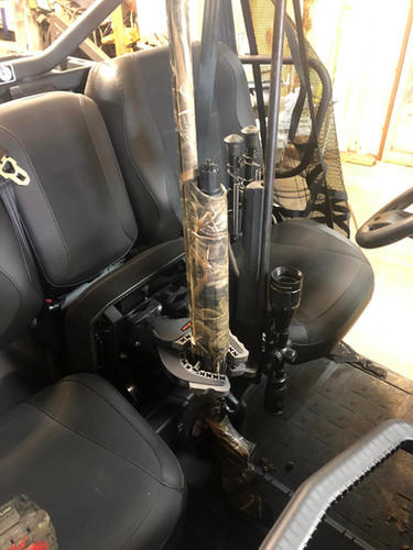 Puddle Buster Can am defender under seat gun rack | puddlebuster