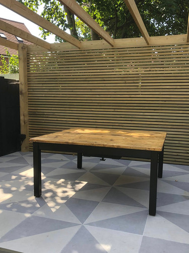 Off-The-Shelf 1.6m Square Prosecco Patio Table | TheTableGuy