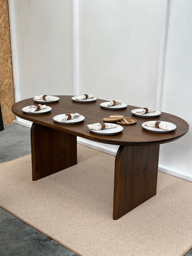 Bespoke Rustic Oval Wooden Dining Table | TheTableGuy