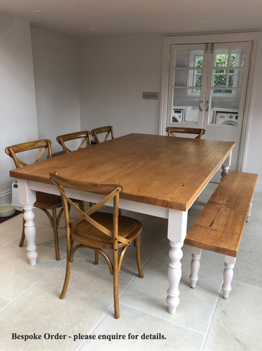 Rustic French Farmhouse Dining Table (+ Bench Options) | TheTableGuy