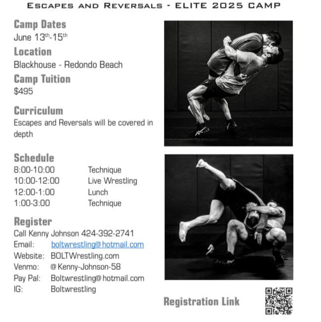 Escapes and Reversals - BOLT Wrestling Elite 2025 Camp | BOLT Wrestling