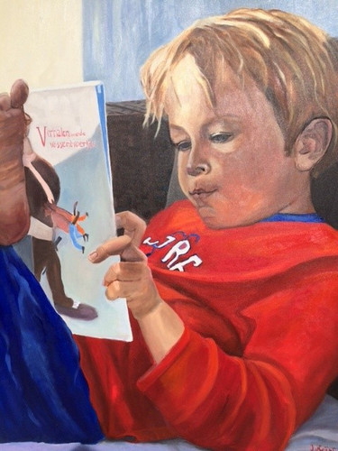 Tomas en het boek | Atelier Ineke Meijer