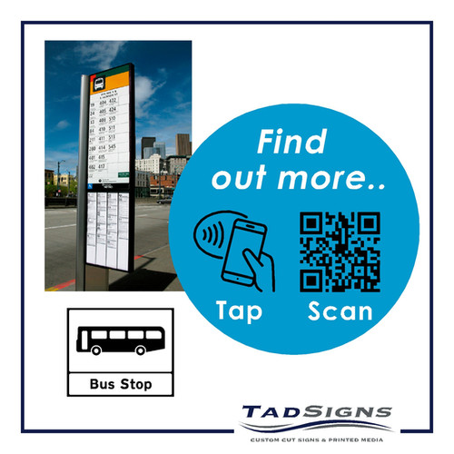 NFC Enabled Bus Stop Signage | TADSIGNS