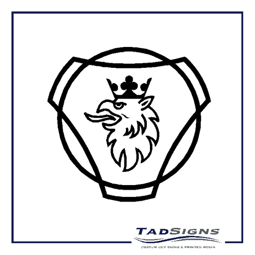 Cut Vinyl Scania Graphic large 425mm x 400mm | TADSIGNS