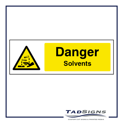 Danger solvents sign | Tadsigns