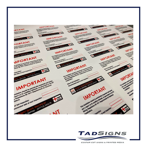 Electrical: Periodic Inspection Labels 100mm x 75mm | Tadsigns