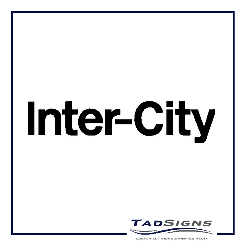 Inter-City logo | Tadsigns