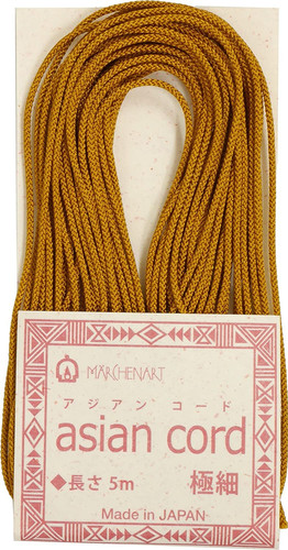 #745 golden brown 'Asian' cord 0.8mm x 5m | susanbriscoe
