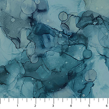 DP27592-44 'Highland view' by Northcott slate blue abstract - by the ...