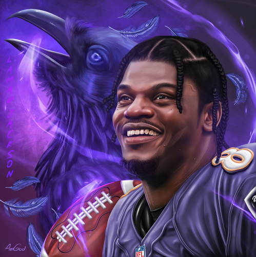 Lamar Jackson Canvas | ArtGod
