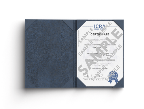 ICRA® Certificate - Physical Package (only with valid ICRA® ID) | ICRA ...