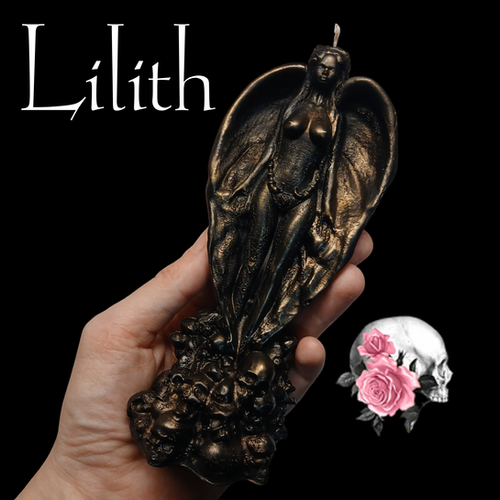 Lilith Goddess Candle | Dark Decor Candles | Handmade Dark Aesthetic