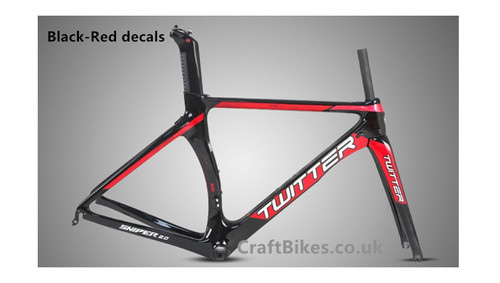 Frameset - Full Carbon Road Bike Rim Brake Aero Design Concealed Cable ...