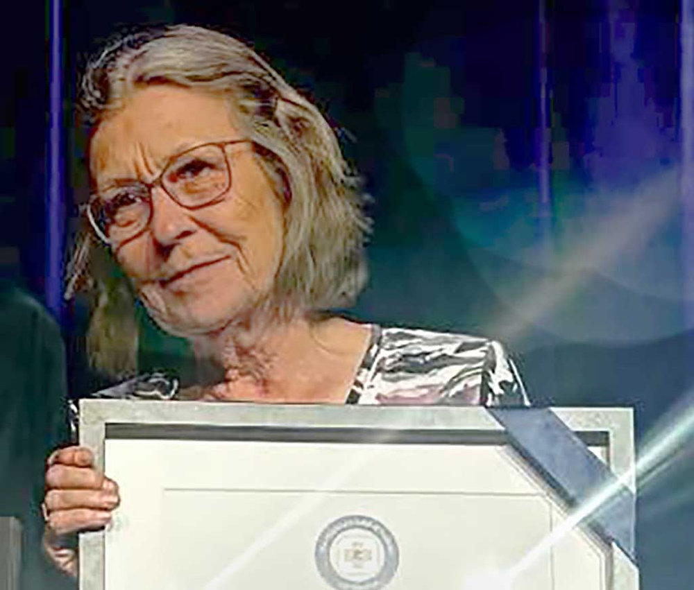 Long-service legend: Rhonda earns life membership