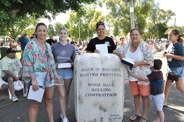 Fun at the markets and wool bale rolling