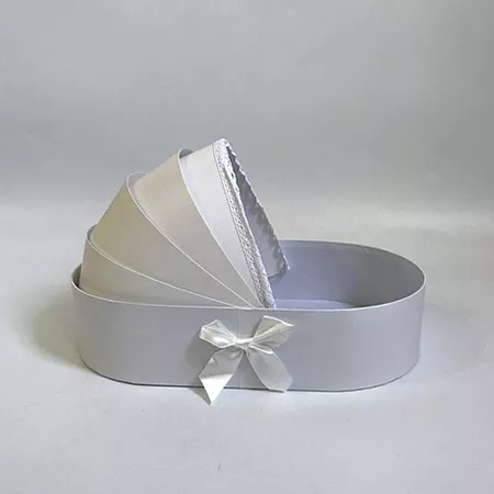 Baby Cradle Box | White | Offshore Florist Supplies