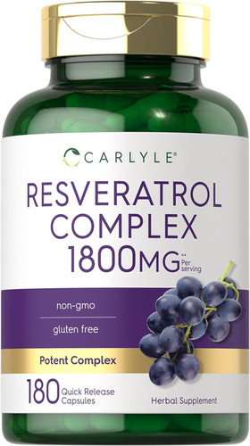 Resveratrol Complex 1800 Mg. x 180 Cápsulas - Carlyle - Premium ...