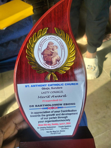 Church Recognition Award Designs | Award Plaque Lagos