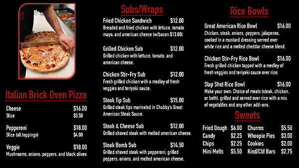 Menu | Penalty Box Grill