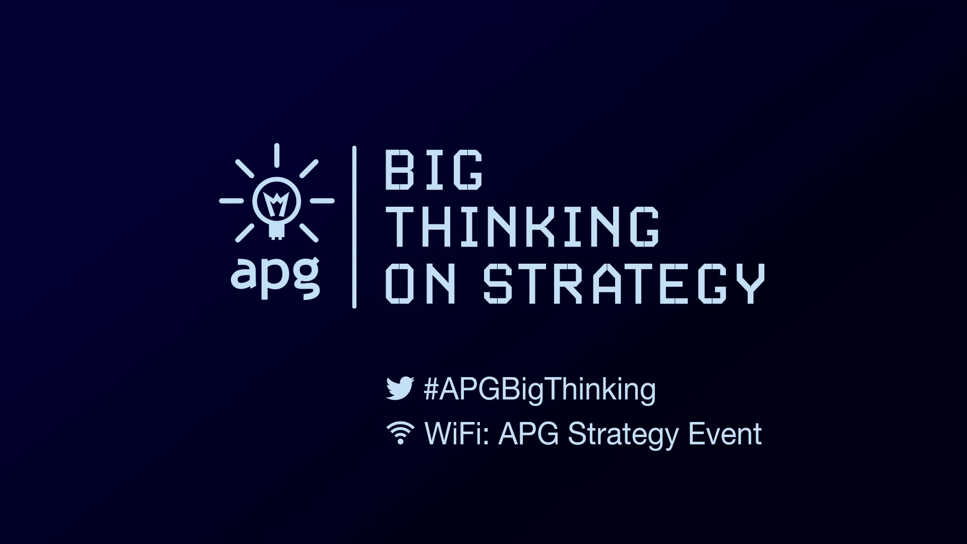 Big Thinking on Strategy | Conferences | APG