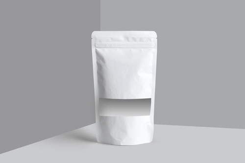 Standup Pouch White With Window | Myperfectpack