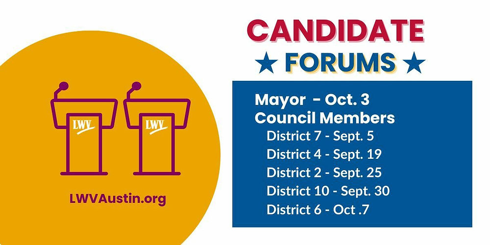 Mark Your Calendar for These Upcoming LWVAA Candidate Forums