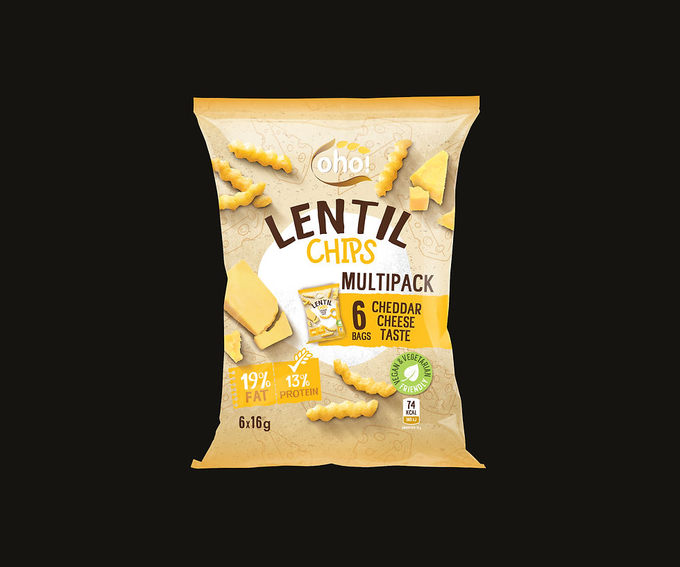 Oho Lentil Chips UK | Maple Bacon & Flaming Hot | GBB