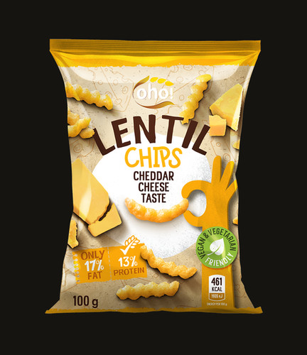 Oho Lentil Chips Cheddar Cheese | Cheese Lentils | GBB