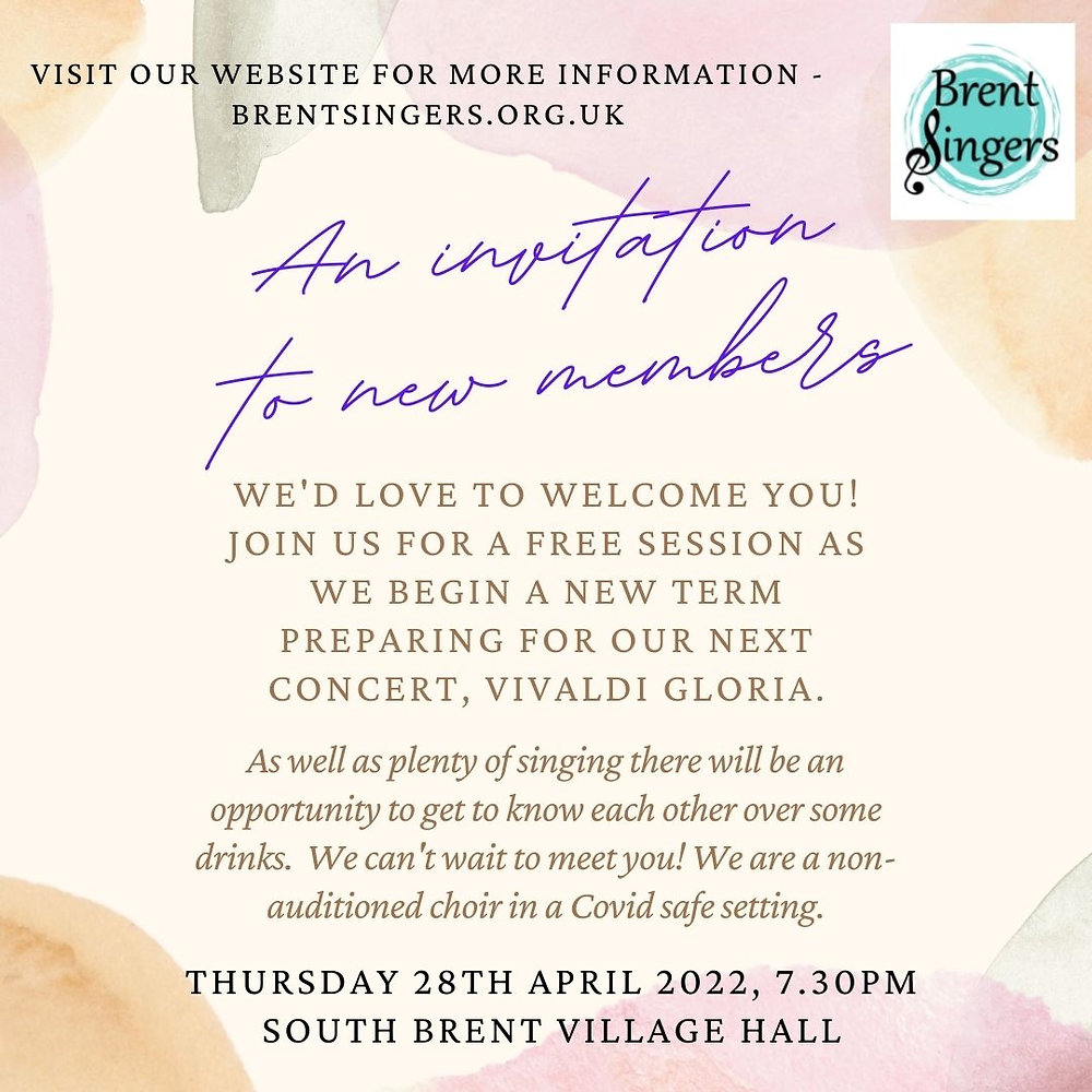 An Invitation to New Members