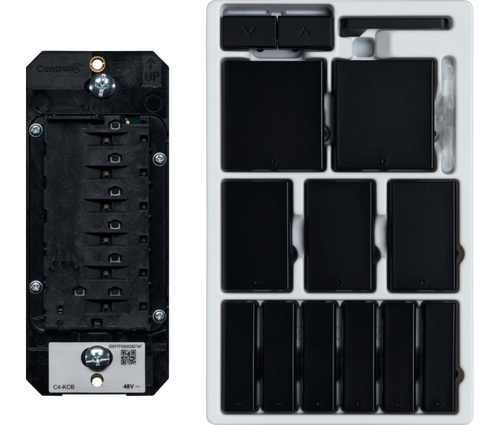 Control4® Contemporary Wired Keypad - Midnight Black | Denver Audio Video