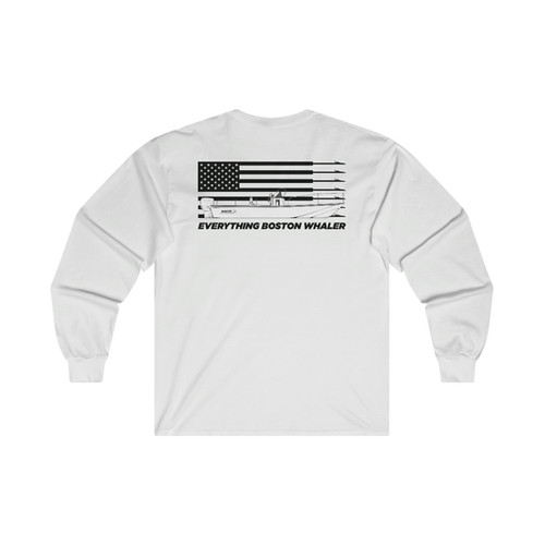Cotton Long Sleeve EBW Crossed Harpoons Front / Montauk Flag Back ...