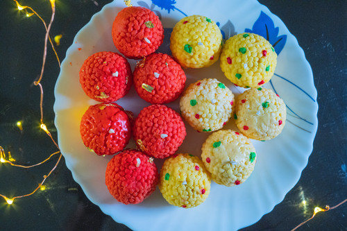 2 Laddoo Candle | Crystals & Bubbles