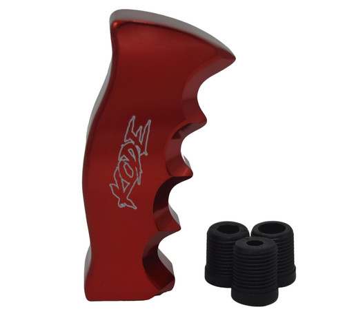 KODE Billet Grid Style Screw On Gear Knob 11cm Long-Red | kodeshop
