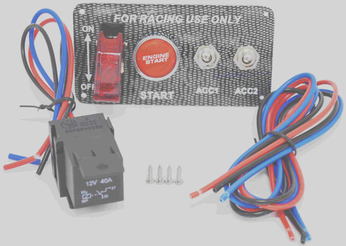2 Toggle Switch 12V Ignition Engine Panel Switching Start Push Race Car ...