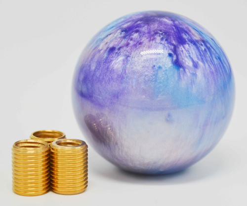 KODE Screw On Gear Knob 5cm Dia. with Purple Marble Pattern | kodeshop