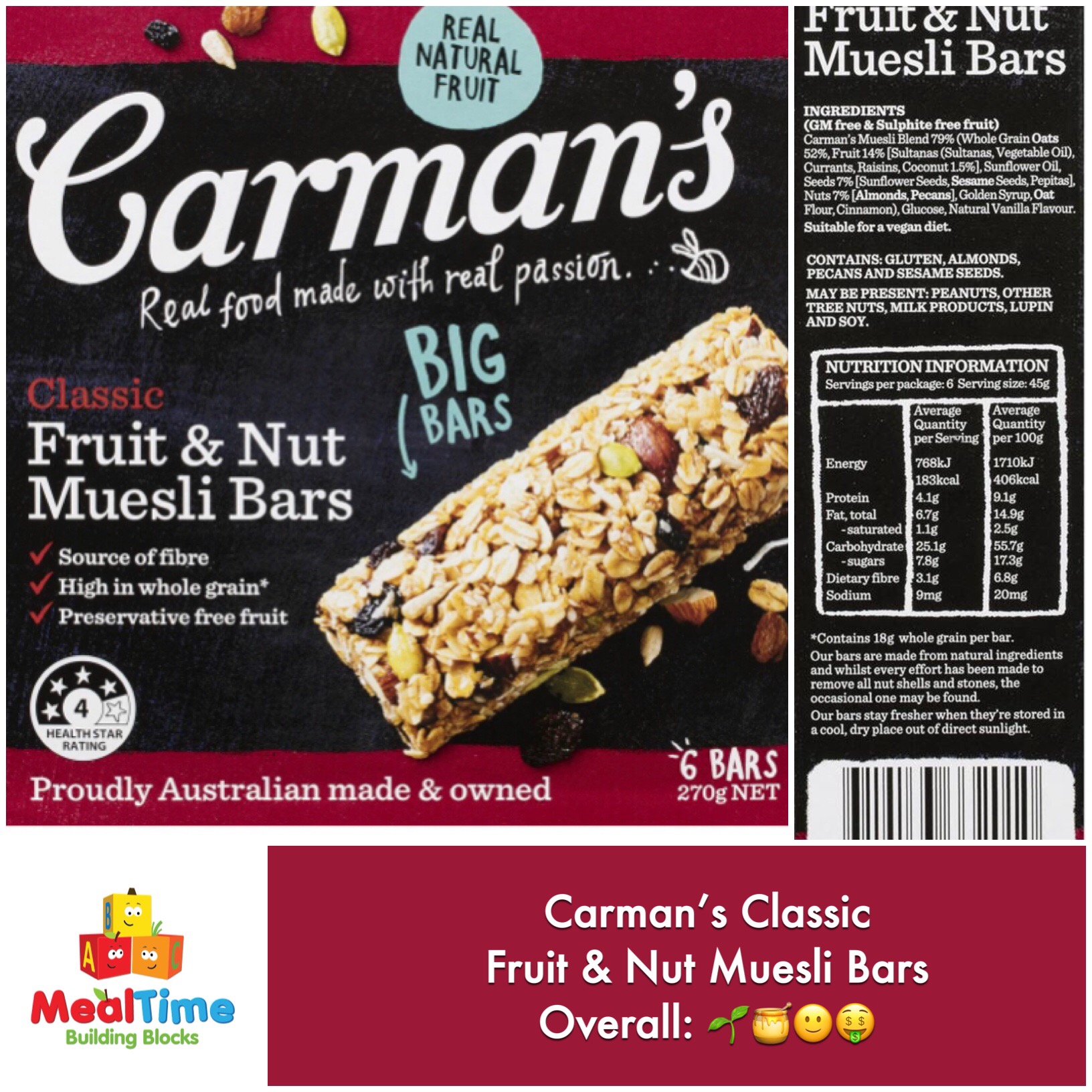 Chewsday Review Carman s Original Muesli Bars Mealtime Building Blocks Chewsday Review Carman s Original Muesli Bars Mealtime Building Blocks