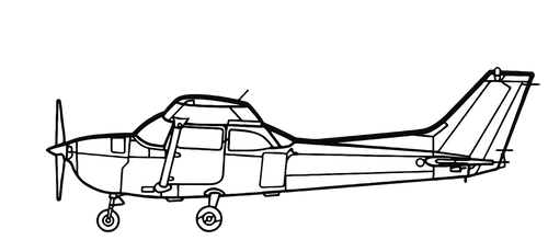 CESSNA 172 Skyhawk Vector Images - Instant Download