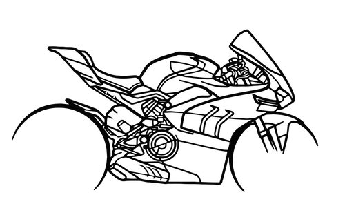 Panigale V4SP Vector Images - Instant Download Pack