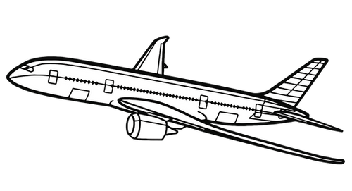 Boeing 787 Dreamliner Vector Images | Instant Download