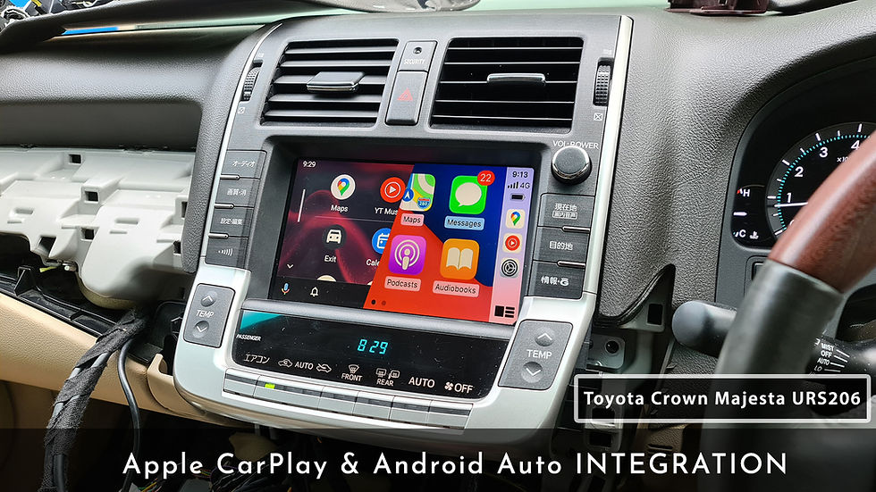 Apple CarPlay & Android Auto Integration - Toyota Crown Majesta S200