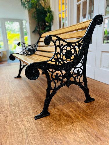 Ornate Cast Iron Garden Bench | Three Lions Benches