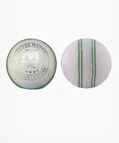 MB Malik Prince 4PC White Cricket Ball 70 Overs - 156g | Conquer Sports