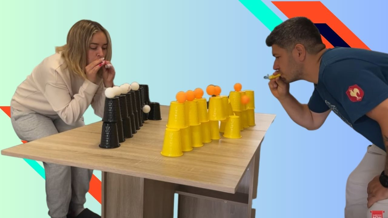 Blow Out the Balls – Party Game with Cups and Party Blowers | Crazy Battles