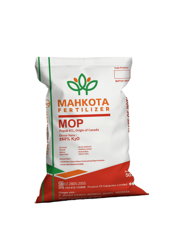 Pupuk MOP/KCL Canada Cap Mahkota 50 kg | Sawitpro