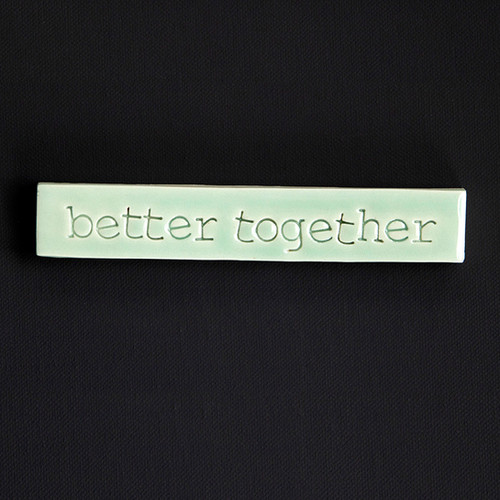 Better together - word brick | Cath Kerr Art
