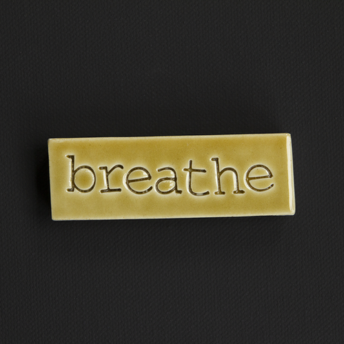 Breathe - word brick | Cath Kerr Art