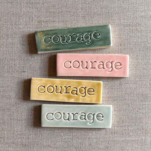 Courage - word brick | Cath Kerr Art