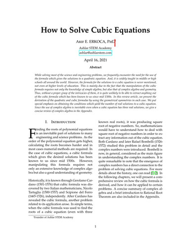 How to Solve Cubic Equations | Ashlar STEM Academy