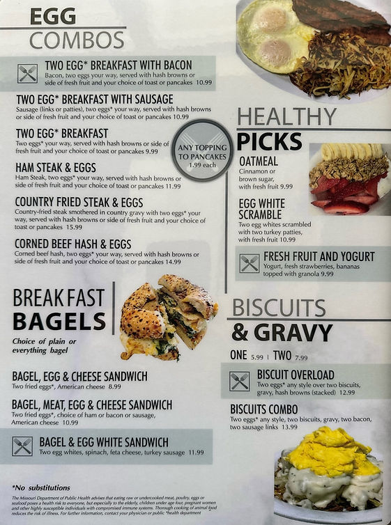 Our Menu | Silver Pancake House