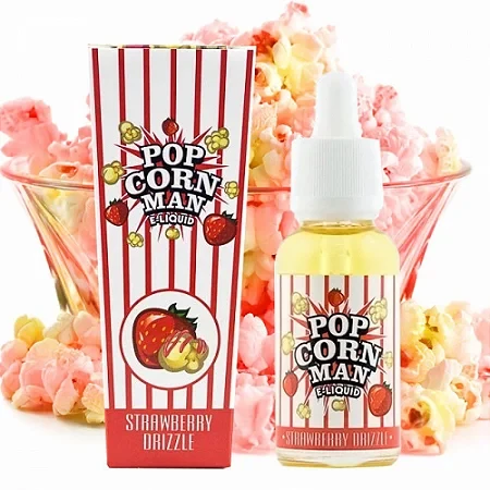 STRAWBERRY DRIZZLE POP CORN MAN E-LIQUID 60ml | bairesvapor